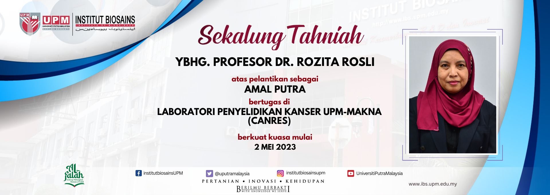 Pelantikan Amal Putra - Prof Rozita Rosli