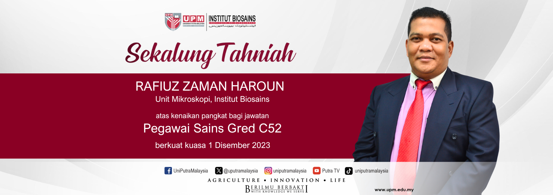 Kenaikan pangkat Rafiuz Zaman